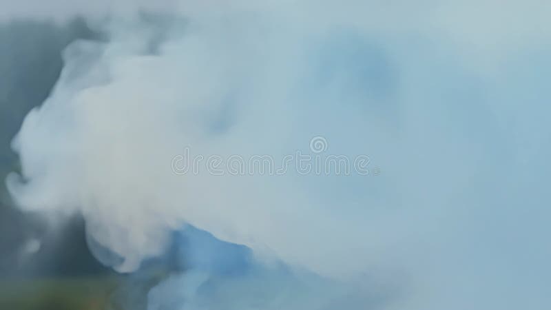 A Timelapse Footage Shows the Evolution of a Smoke Trail after a ...