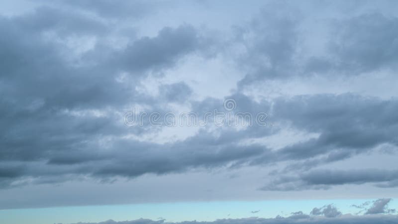 Formation Cloud Sky Scape. Various Layers of Clouds Move in Different ...