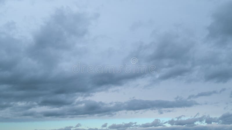 Formation Cloud Sky Scape. Various Layers of Clouds Move in Different ...