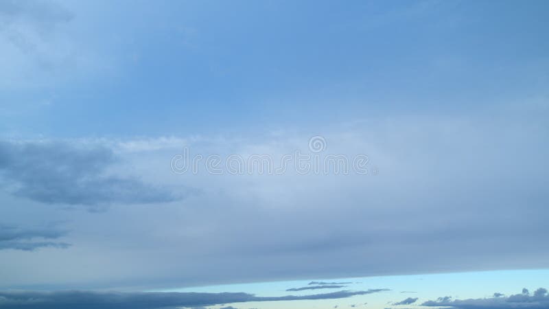 Formation Cloud Sky Scape. Various Layers of Clouds Move in Different ...