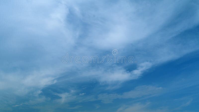 Formation Cloud Sky Scape. Various Layers of Clouds Move in Different ...
