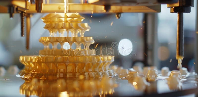 A Timelapse Image Capturing the Entire Process of the 3D Printer ...