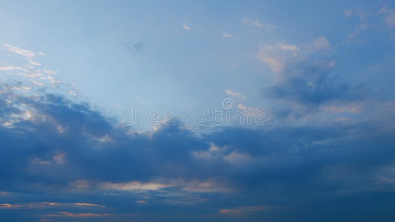 Intense Dramatic Panoramic Sunset. Abstract Different Shades Clouds at ...
