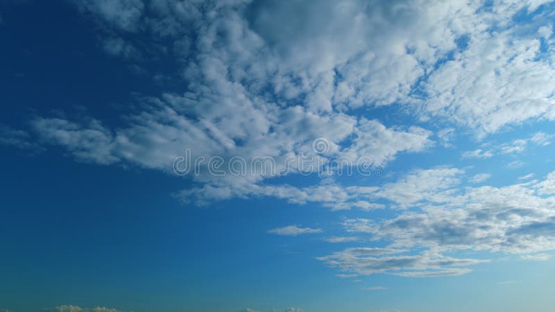 Light Cloudiness on a Sky Background. White Fluffy Clouds in Blue Sky ...