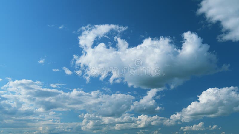 Light Cloudiness on a Sky Background. White Fluffy Clouds in Blue Sky ...