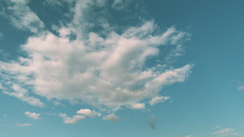Light Cloudiness on a Sky Background. White Fluffy Clouds in Blue Sky ...