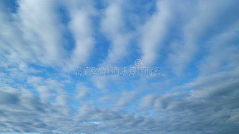 Lots of Small Clouds at Sunset. Puffy Fluffy Cirrocumulus Cloudscape ...