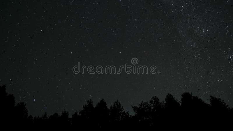 Timelapse of Moving Stars in Night Sky Stock Video - Video of starlight ...