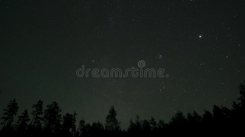 Timelapse of Moving Stars in Night Sky Stock Footage - Video of ...
