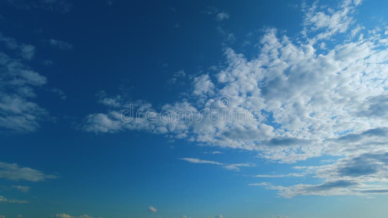 Nature of Blue Sky with Clouds in Morning. Blue Sky Background with ...