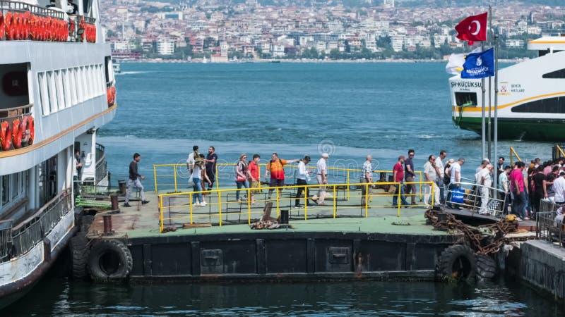 A Passenger Ferry Crossing a River Stock Video - Video of harbor, sail ...