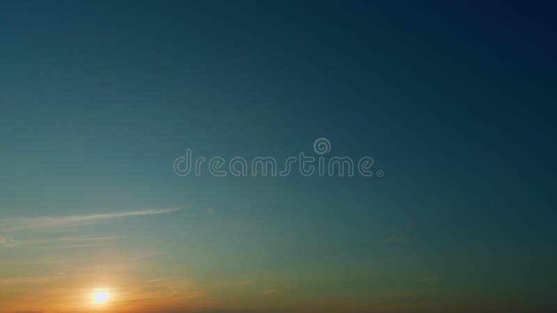 Pastels Gradient Sunset Background. Blue Orange Color Sky and Clouds ...