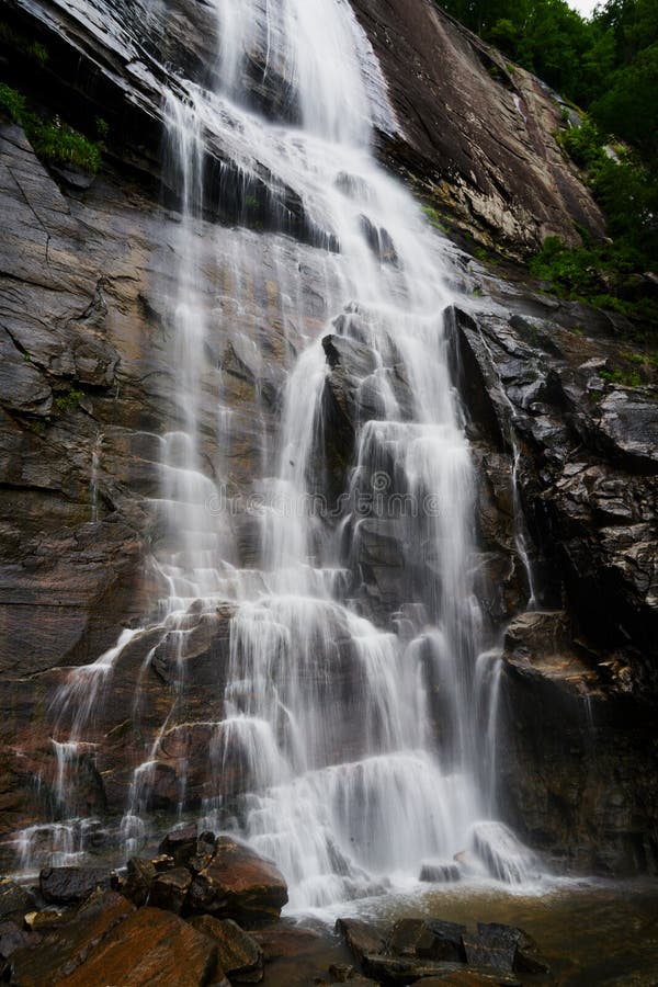 Timelapse Photography Of Waterfalls Rushing Down On Rocks Picture ...