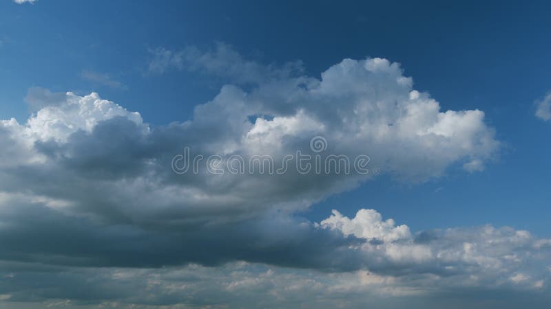 Raining Tornado Cloudy Motion. Gale Cloudscape. Thunderstorm on Heaven ...
