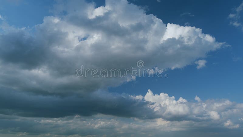 Raining Tornado Cloudy Motion. Gale Cloudscape. Thunderstorm on Heaven ...
