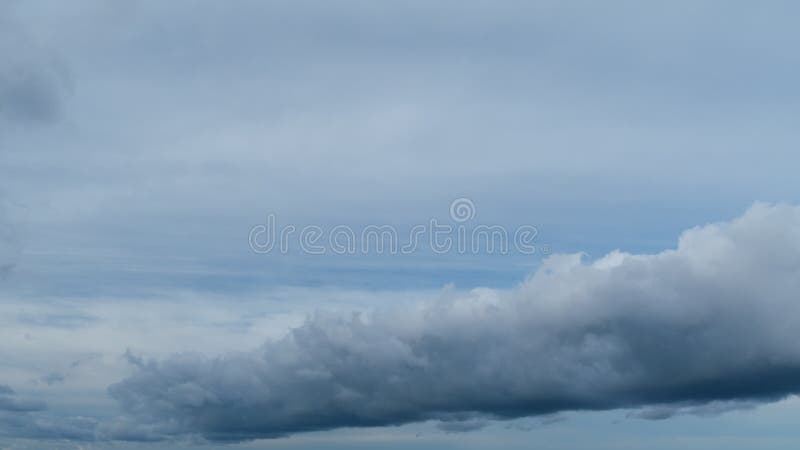 Raining Tornado Cloudy Motion. Gale Cloudscape. Thunderstorm on Heaven ...