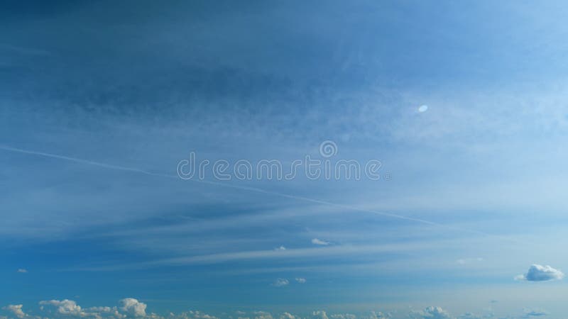 Scenic Cloudy Sky with Different Types of Clouds. Different Layers of ...