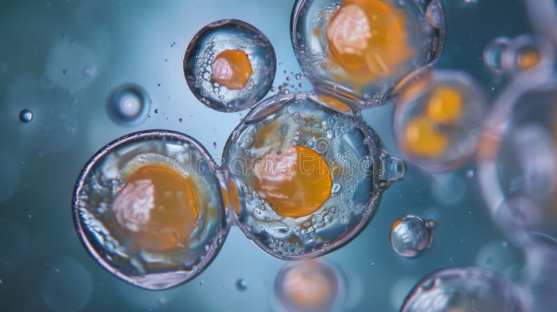 A Timelapse Series of Several Cells Fertilizing an Egg Captured Under a ...
