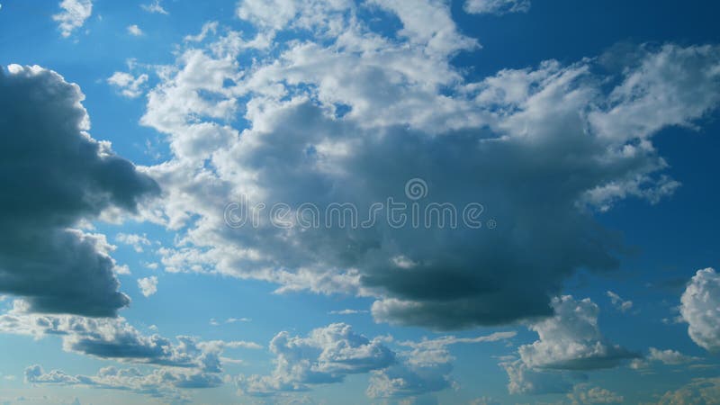 Sky Blue or Azure Sky and Clouds. Soft White Clouds on Pastel Blue Sky ...
