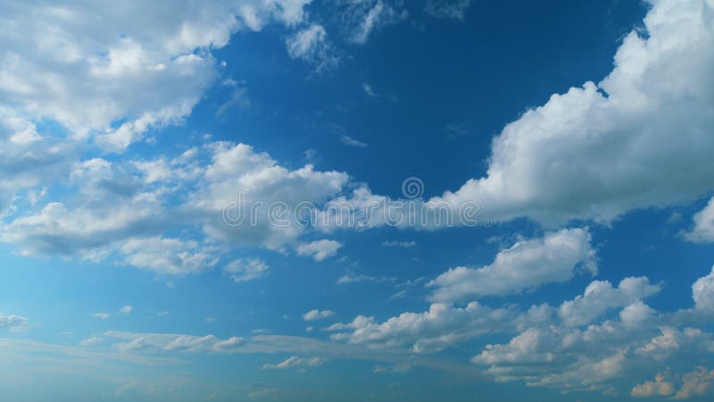 Sky Blue or Azure Sky and Clouds. Soft White Clouds on Pastel Blue Sky ...