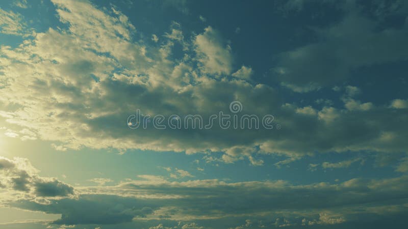 Sky Blue or Azure Sky and Clouds. Soft White Clouds on Pastel Blue Sky ...