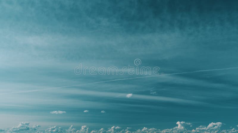 Sky Blue or Azure Sky and Clouds. Soft White Clouds on Pastel Blue Sky ...
