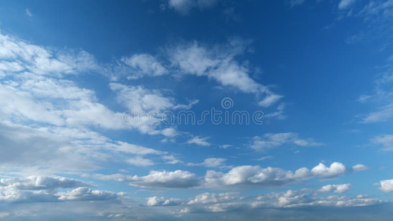 Sky with Several Layers of Clouds Moving in Different Directions. Sun ...