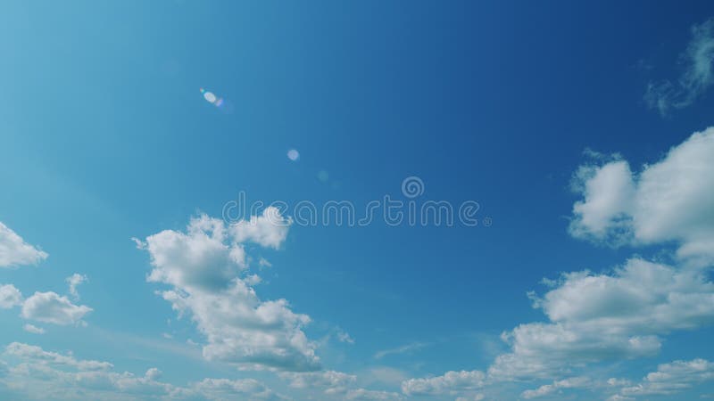 Sky with Several Layers of Clouds Moving in Different Directions. Sun ...