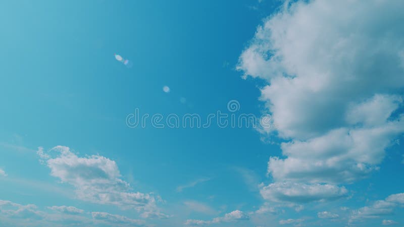 Sky with Several Layers of Clouds Moving in Different Directions. Sun ...