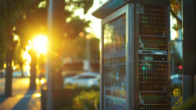 A Timelapse of a Solarpowered Vending Machine Showing the Suns Movement ...