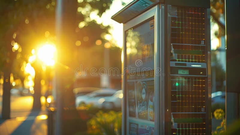 A Timelapse of a Solarpowered Vending Machine Showing the Suns Movement ...