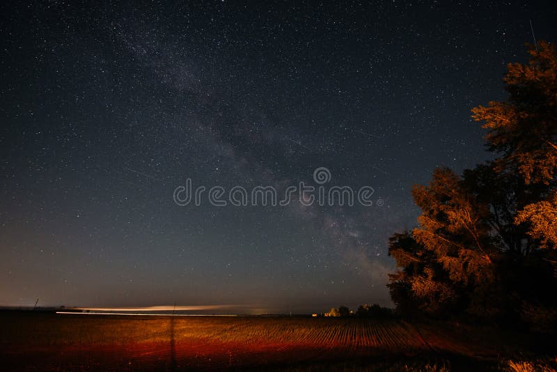 Timelapse of the Starry Sky, the Milky Way Flying Over the Earth Stock ...