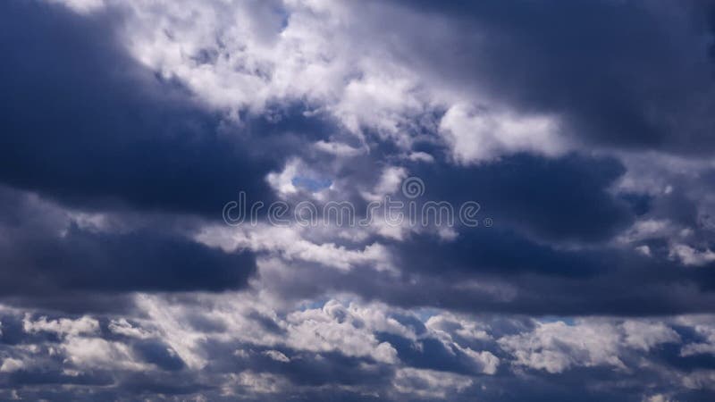 Timelapse of Storm Clouds Moving in the Sky Stock Video - Video of ...