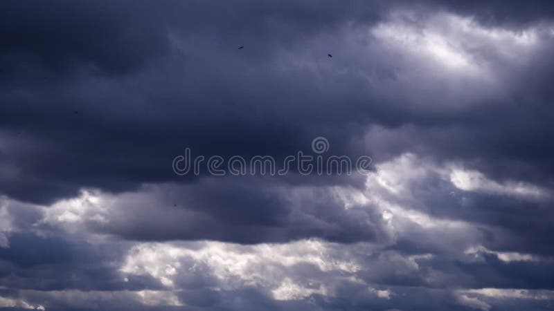 Timelapse of Storm Clouds Moving in the Sky Stock Footage - Video of ...