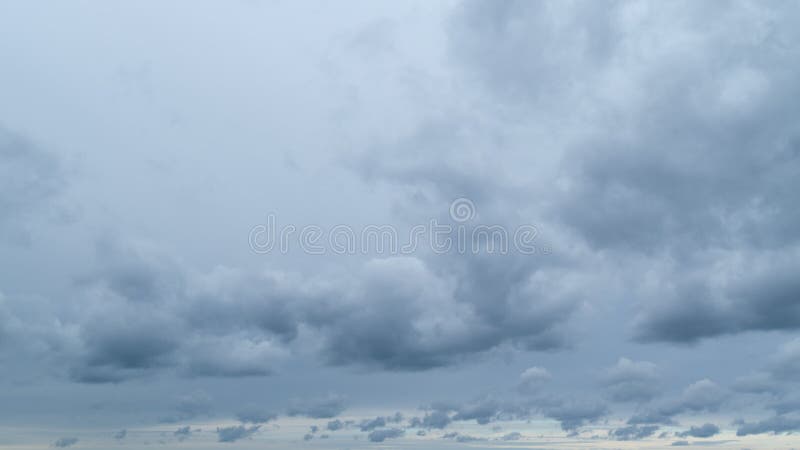 Storm Overcast Sky Cloud Scape. Dramatic Cloudy Rainy Sky. Timelapse ...