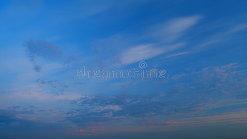 Texture of Bright Evening Sky during Sunset. Background of Clouds on ...