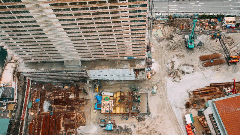 Timelapse Time Lapse Flat View Construction and Development of Modern Multi-storey Residential ...