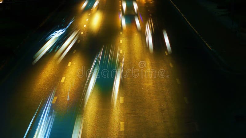 Timelapse Traffic, Loopable. Stock Video - Video of green, blinking ...