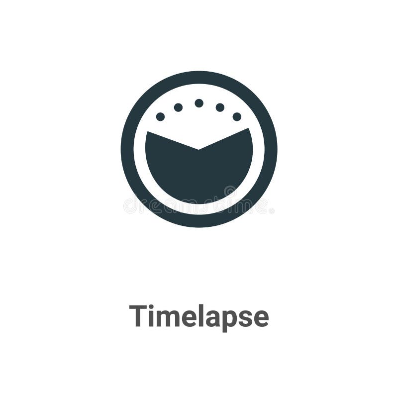 Timelapse Icon Vector Sign and Symbol Isolated on White Background ...
