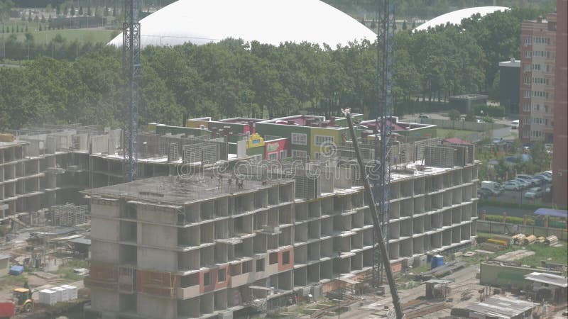 Timelapse Video of Construction Site in Beginning of Building New ...