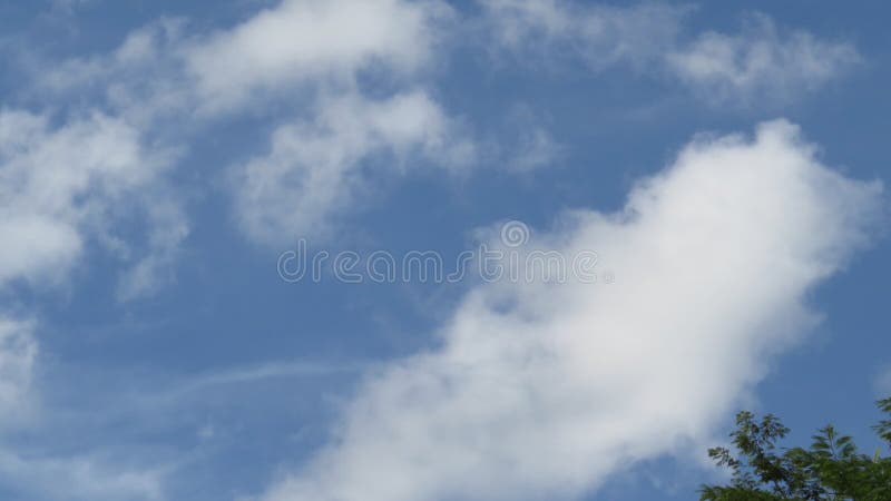 Timelapse White Clouds Moving Blue Sky. Cloudscape Blue Sky Time Lapse ...