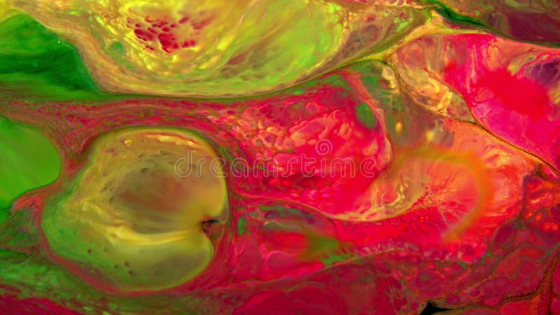 Timeless Abstract Color Paint Pattern Moving Creature Chaos Background ...