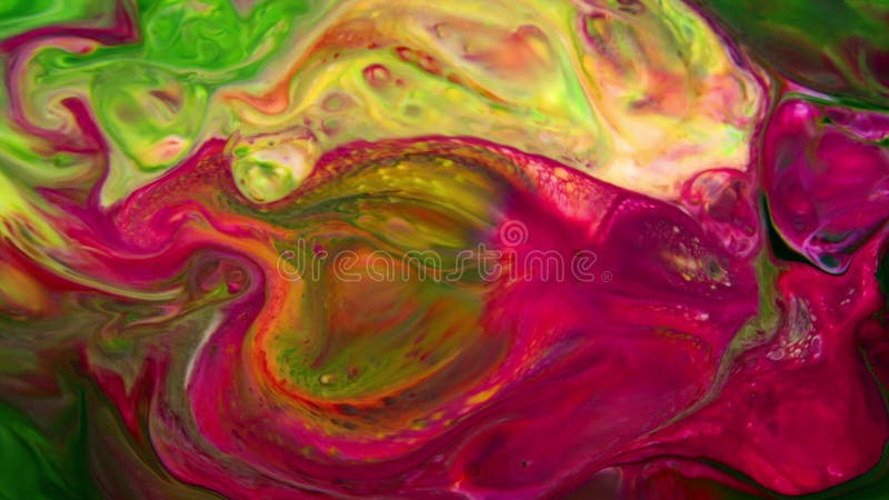 Timeless Abstract Color Paint Pattern Moving Creature Chaos Background ...