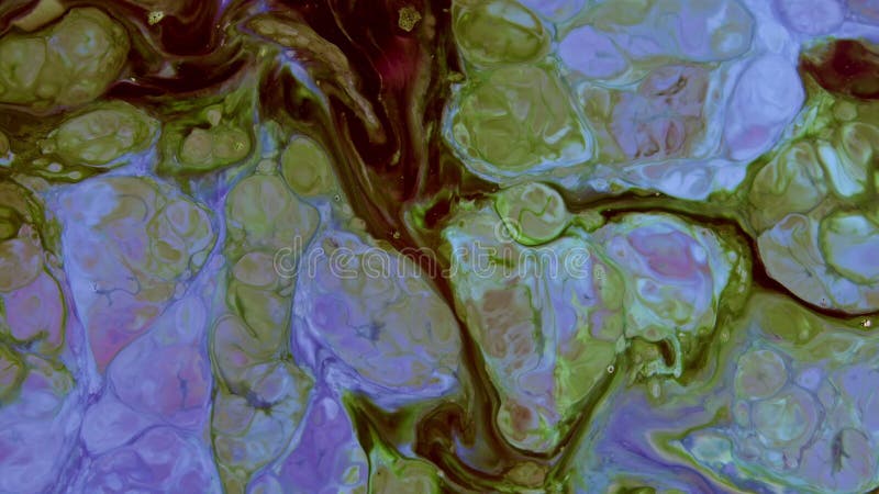 Timeless Abstract Color Paint Pattern Moving Creature Chaos Background ...