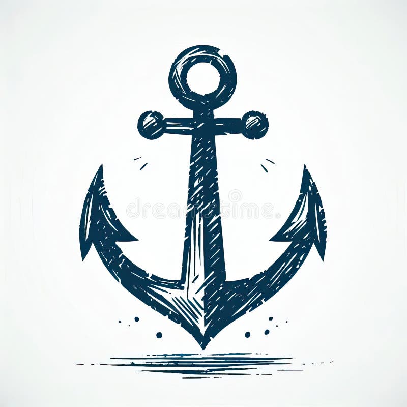 Timeless Anchor Design with Nautical Elegance Stock Illustration ...
