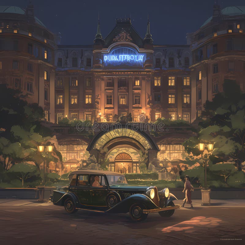 Timeless Architecture Meets Modern Elegance Stock Illustration ...