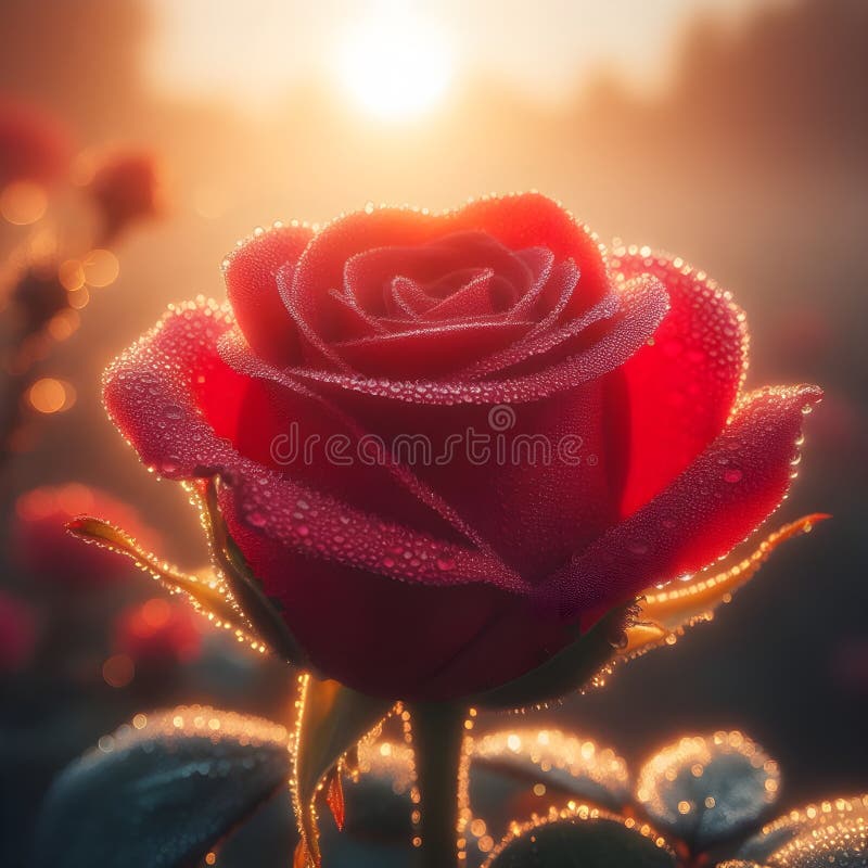 Timeless Beauty: a Captivating Close-Up of a Single Rose. Stock ...
