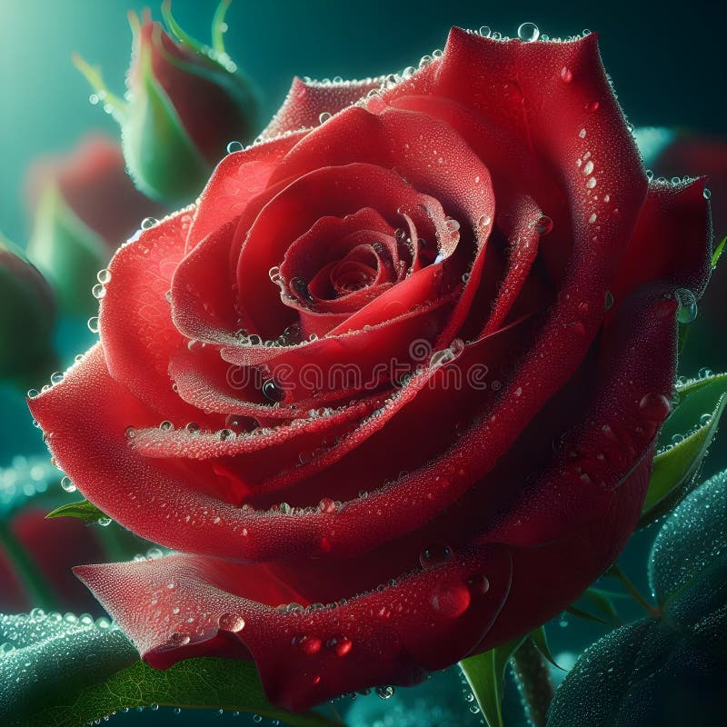 Timeless Beauty: a Captivating Close-Up of a Single Rose. Stock ...