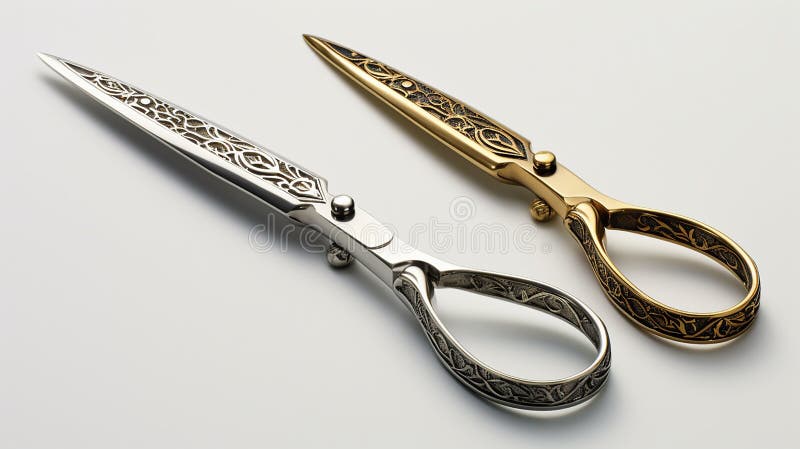 The Timeless Beauty of a Pair of Scissors Stock Illustration ...
