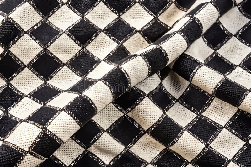 Timeless Black and White Diamond Pattern Fabric a Sophisticated Design ...